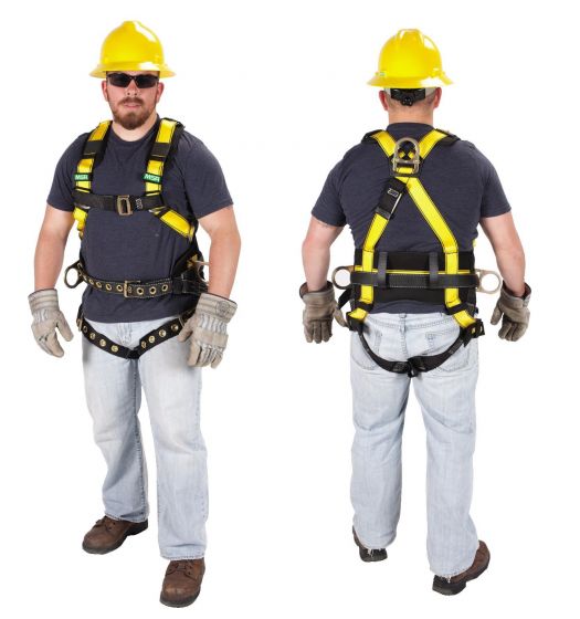 MSA Construction Workman® Harnesses - Back D Ring | Cooper Safety Supply